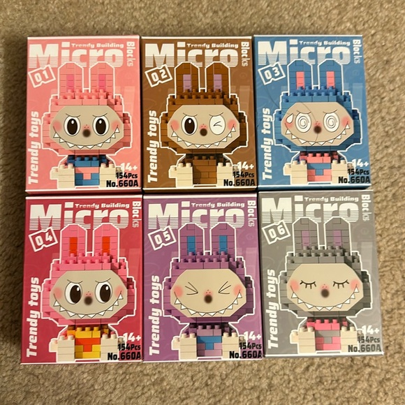 Micro | Toys | Micro Trending Building Blocks Labubu The Monster Set ...